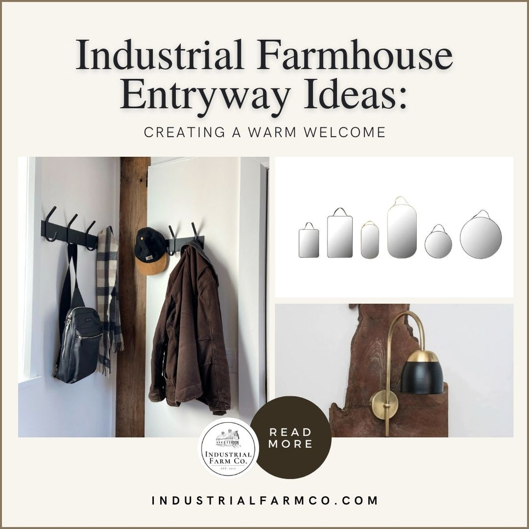 Industrial Farmhouse Entryway Ideas: Creating a Warm Welcome ...