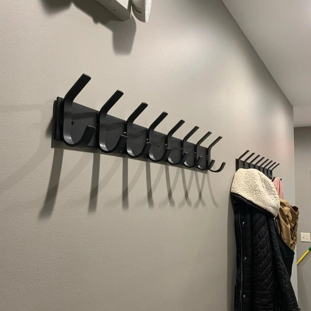 The Riseform Wall Mounted Metal Coat Rack - Industrial Farm Co